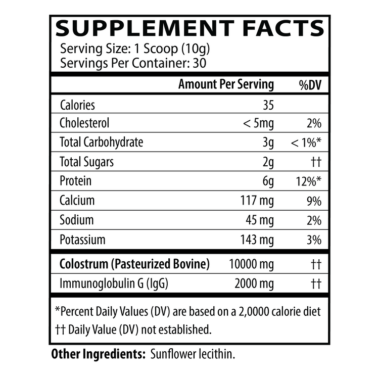 Colostrum Plus for Gut Health at Neurobiologix